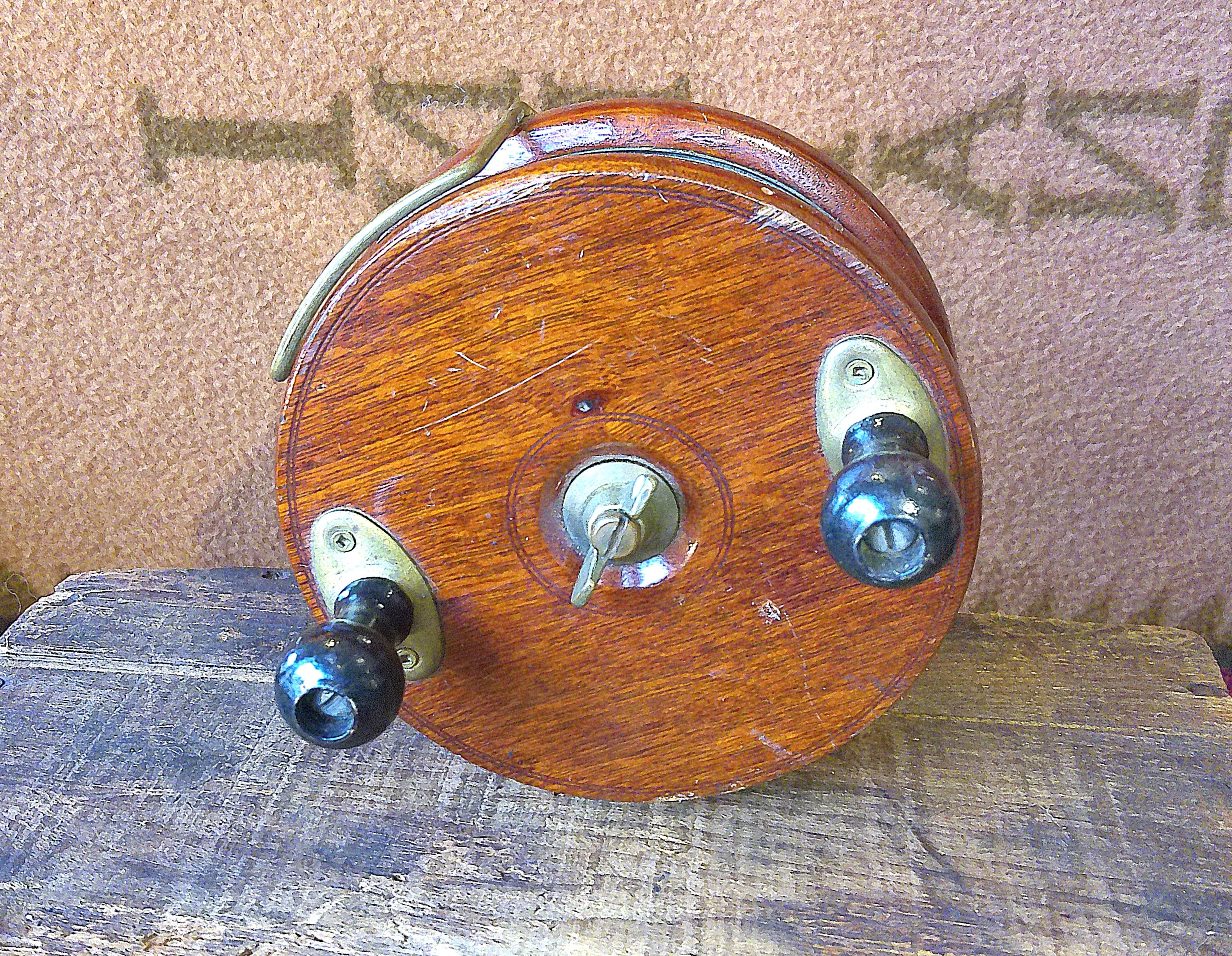Early 20th Century Peetz Mahogany & Brass Fishing Reel - Etsy