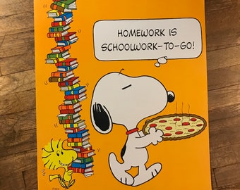 Vintage Snoopy Poster - Etsy