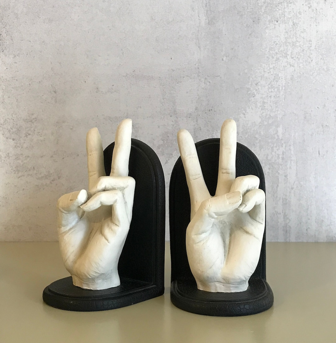 Vintage Rare TMS Peace Hand Sculpture, Lifesize Peace Hand Sign ...