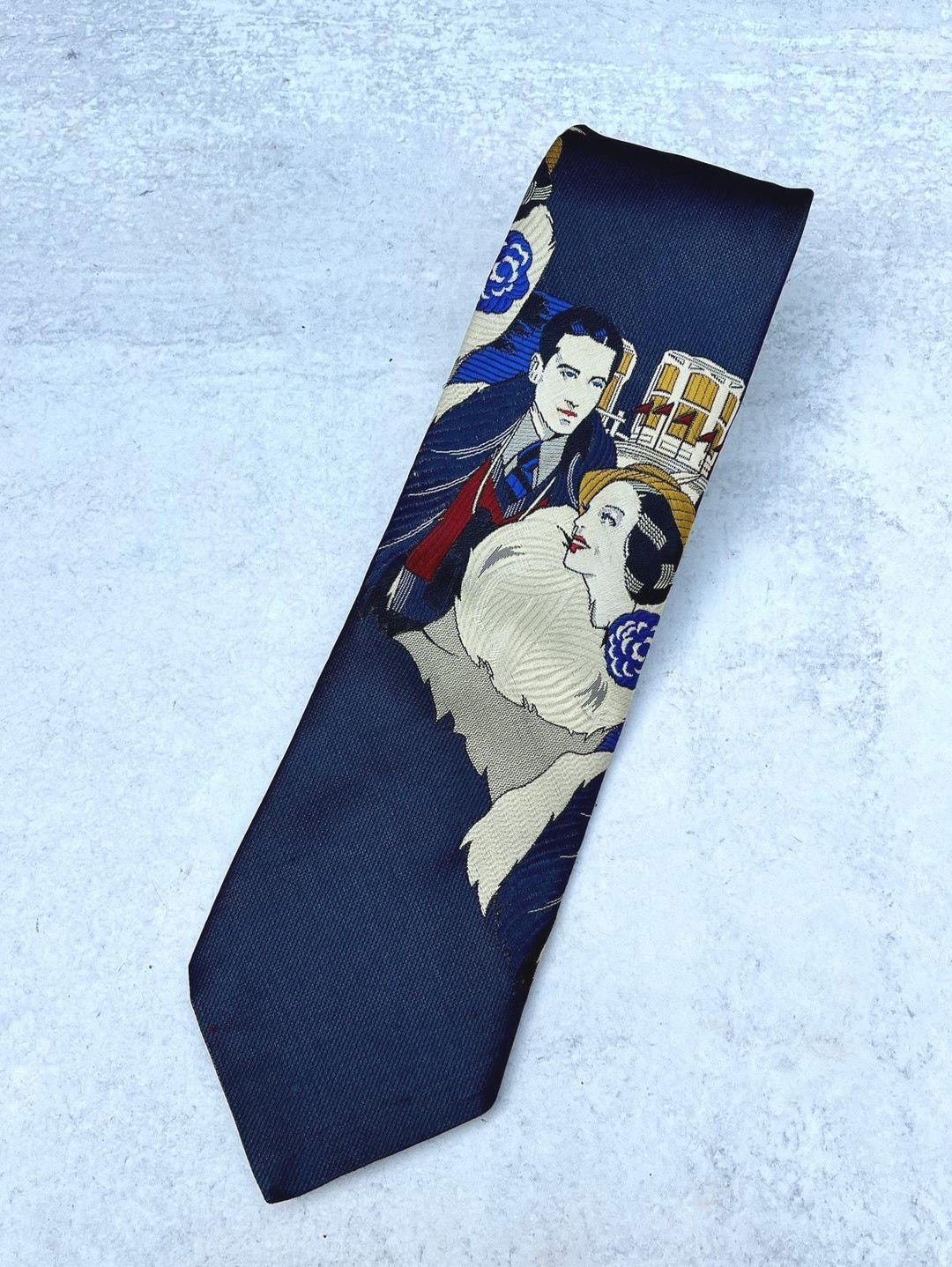 Vintage Roaring Twenties Wide 70's Necktie, the Great Gatsby, Long ...