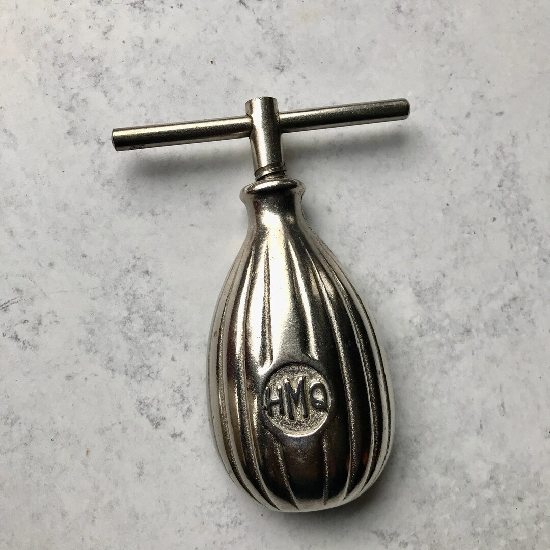 Vintage 1940's HMQ Nickle Plated Screw Nutcracker, Henry Quackenbush - Etsy