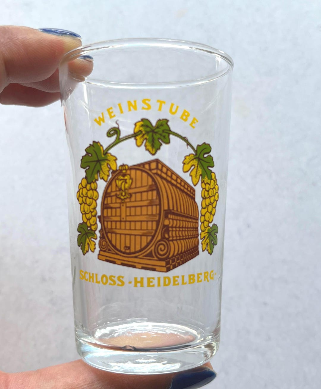 Vintage Weinstube Schloss Heidelberg Shot Glass Wine Tasting 3 Ounce ...
