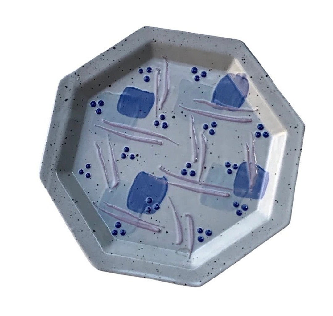 Vintage Octagon Cunningham Art Pottery Plate, Geometric Art Design - Etsy