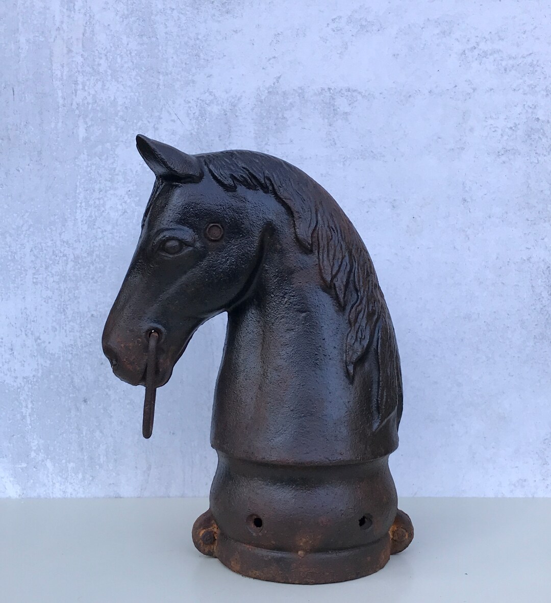 Antique Cast Iron Horse Head Hitching Post Horse Bust - Etsy
