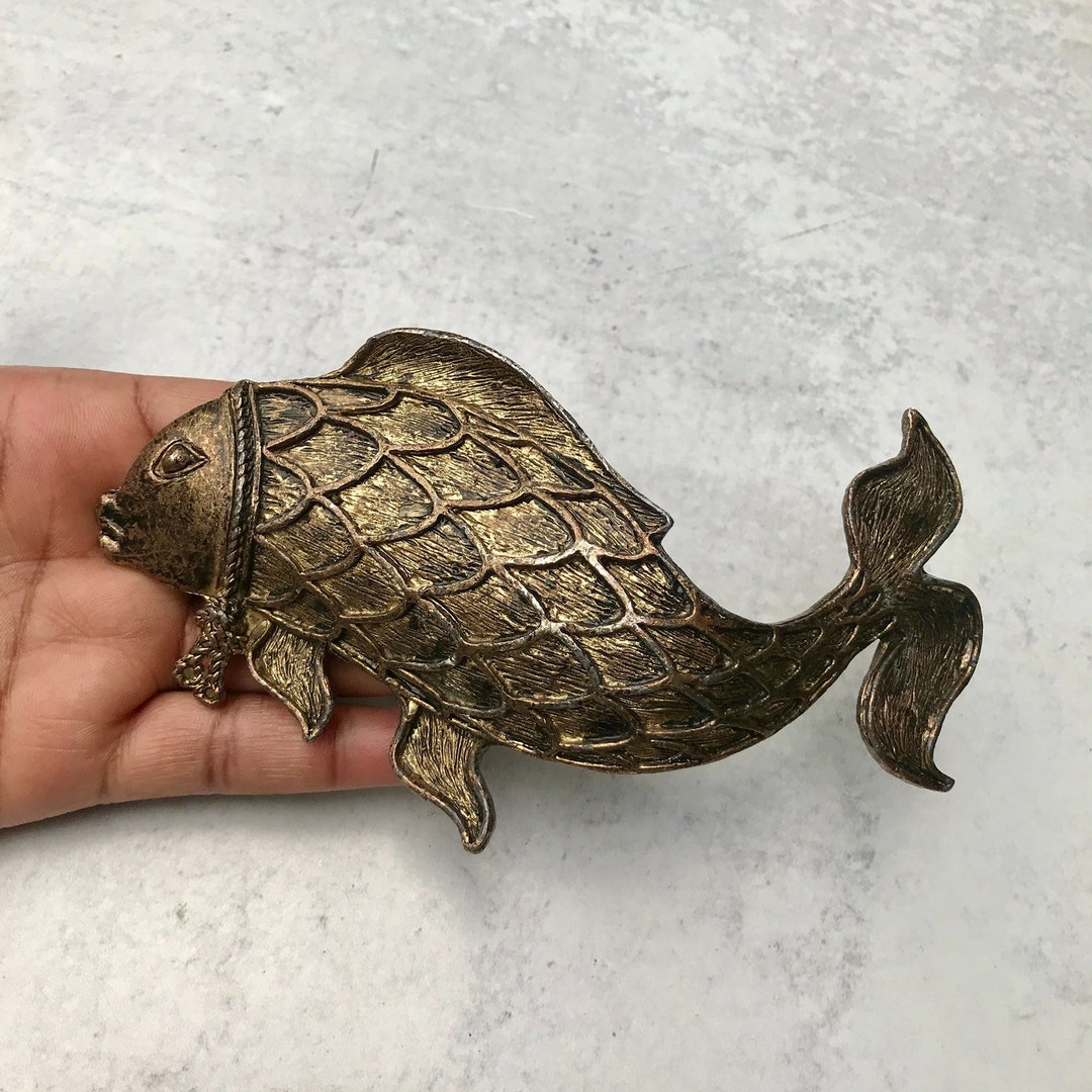 Vintage Large Brutalist Fish Belt Buckle - Etsy