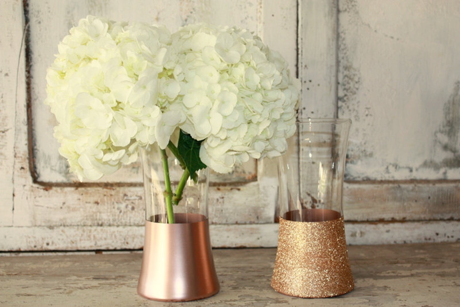 Rose Gold Wedding Bouquet Vases Wedding Decor 18 Rose Gold - Etsy