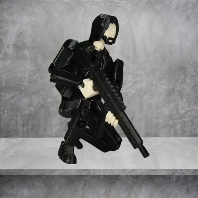 3D Printed Keanu Reeves Figure - Anime Multi-jointed Shapeshift ...