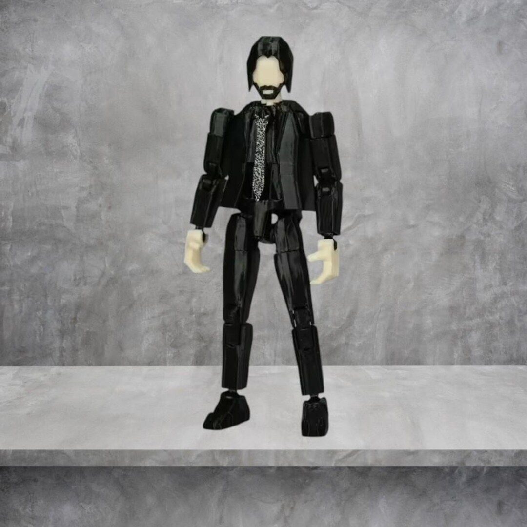 3D Printed Keanu Reeves Figure - Anime Multi-jointed Shapeshift ...
