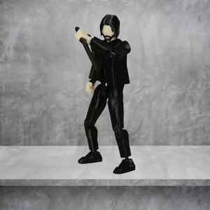 3D Printed Keanu Reeves Figure - Anime Multi-jointed Shapeshift ...