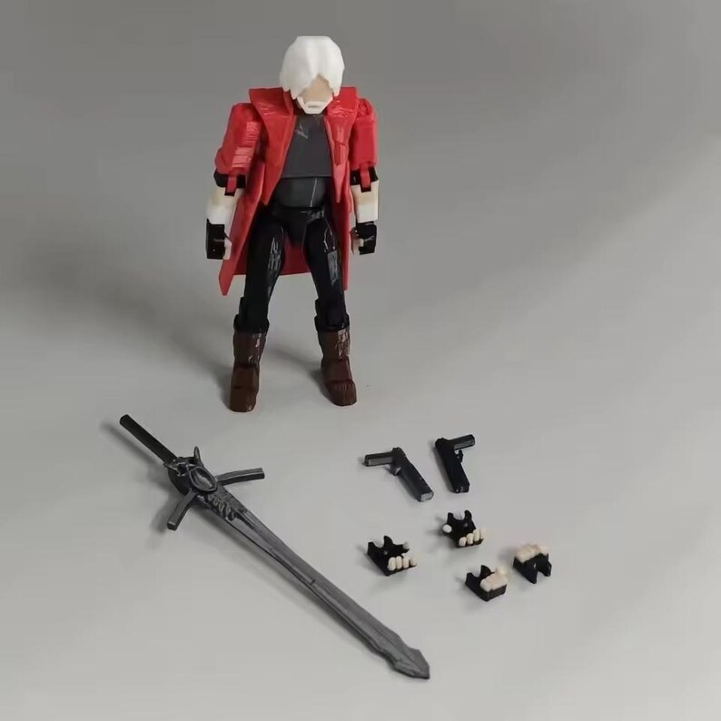 3D Printed Devil May Cry Dante Figure - Anime Multi-jointed Toys Action ...