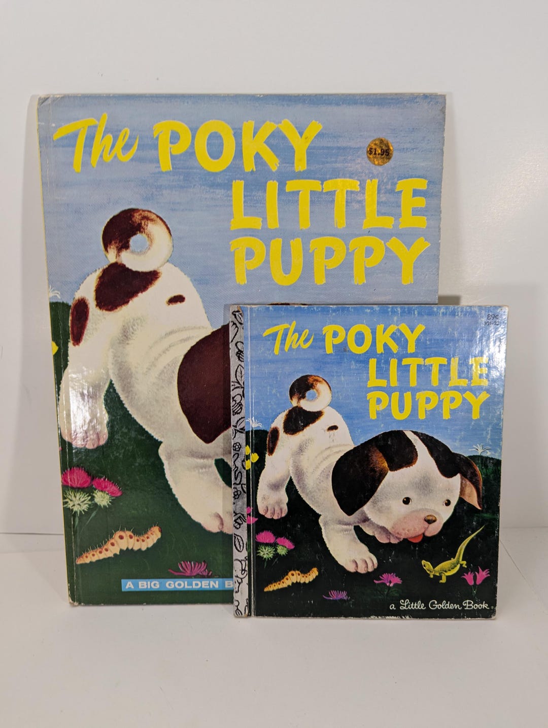 Pokey Little Puppy Golden Books Big and Little - Etsy