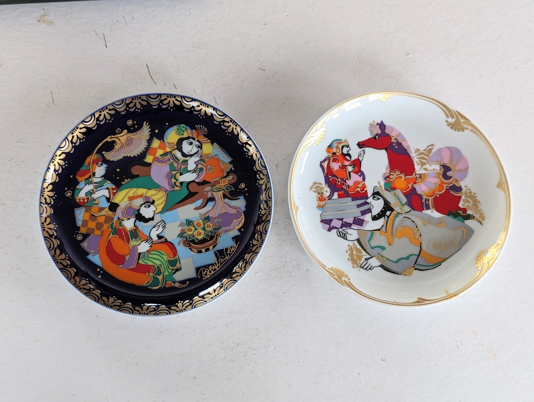 Rosenthal Artist Bjorn Winblad Design Arabian Nights Plates 3 Plates - Etsy