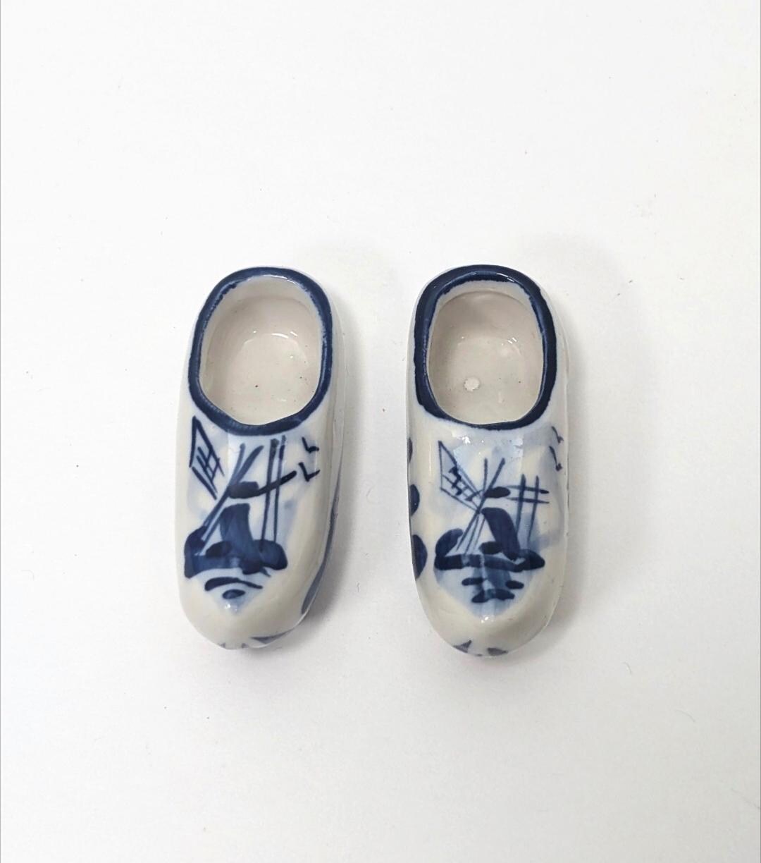 Delft Blue Miniature Dutch Shoes - Etsy