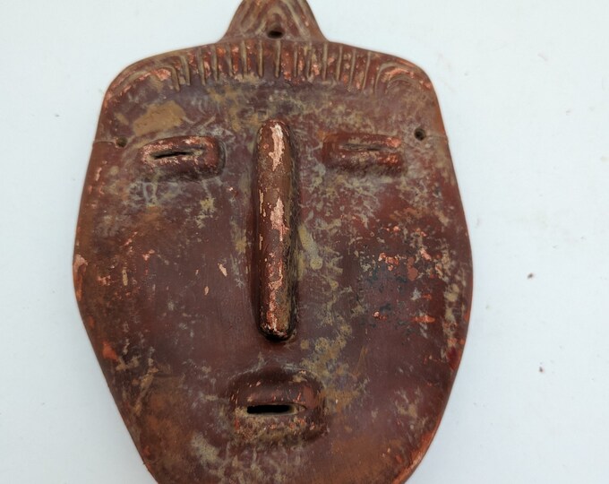 MCM 1960s Wall Mask Terracotta Tribal Art - Etsy