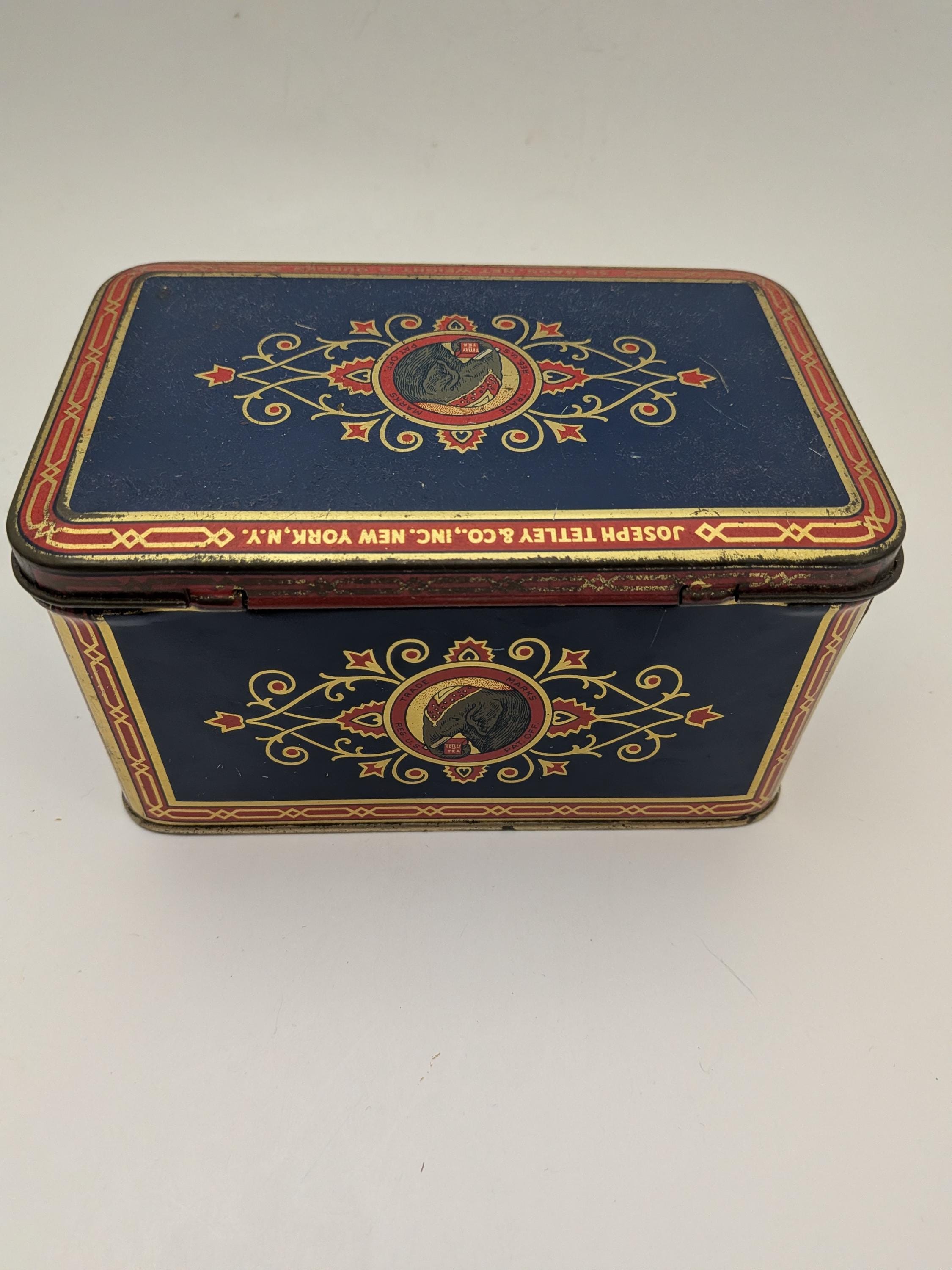 Lipton Tea Tin With Hinged Lid Vintage - Etsy