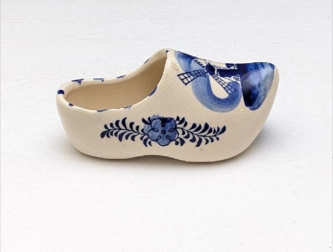 Delft Blue Miniature Dutch Shoe - Etsy