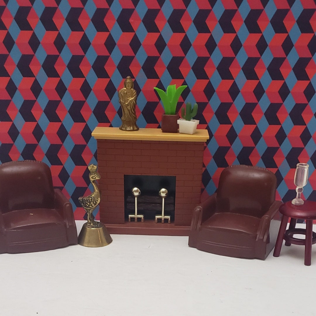 Chairs- 2 Mid Century Dollhouse Chairs Peri Cast 1950s Easy Chairs - Etsy