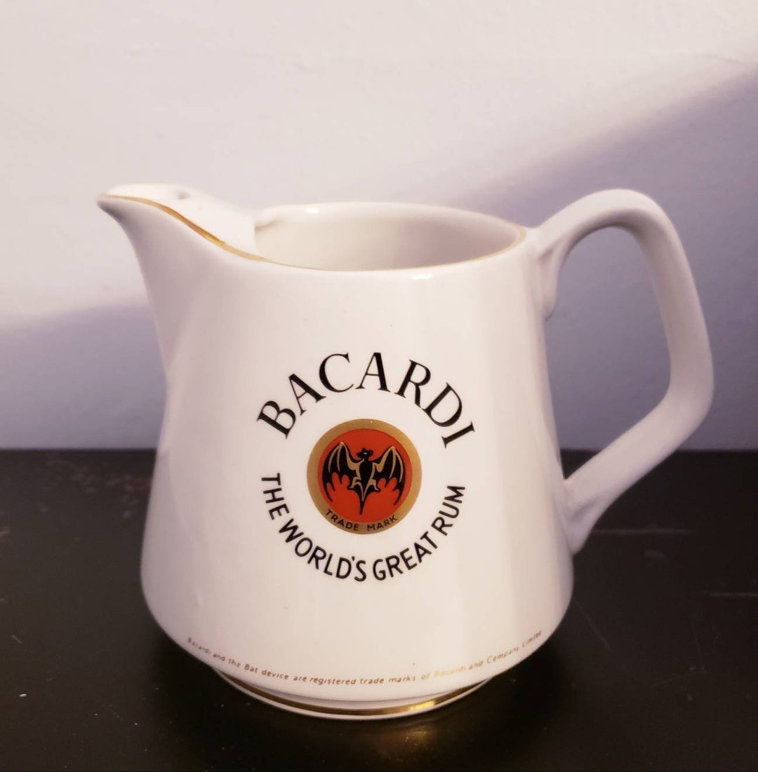 Bat Bacardi Cocktail Pitcher - Bacardi Rum With Bat Logo - Etsy