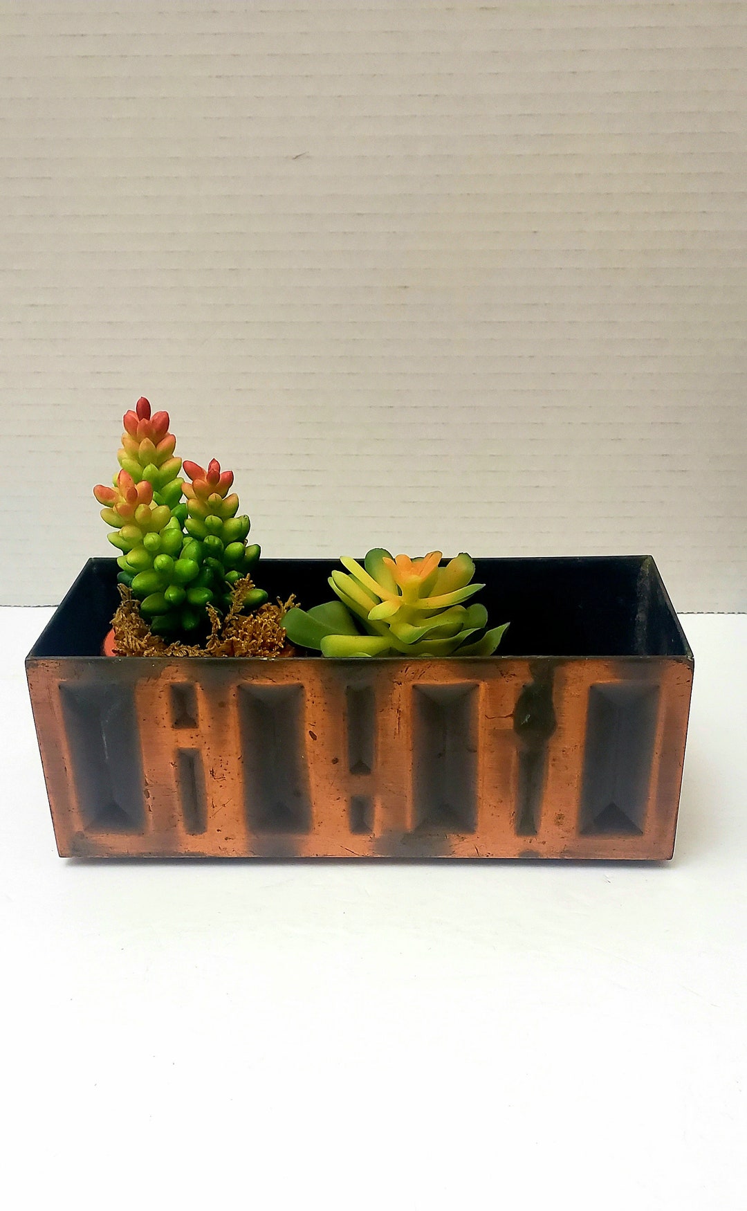 Copper Planter Modern Craftsman Style Geometric Planter - Etsy