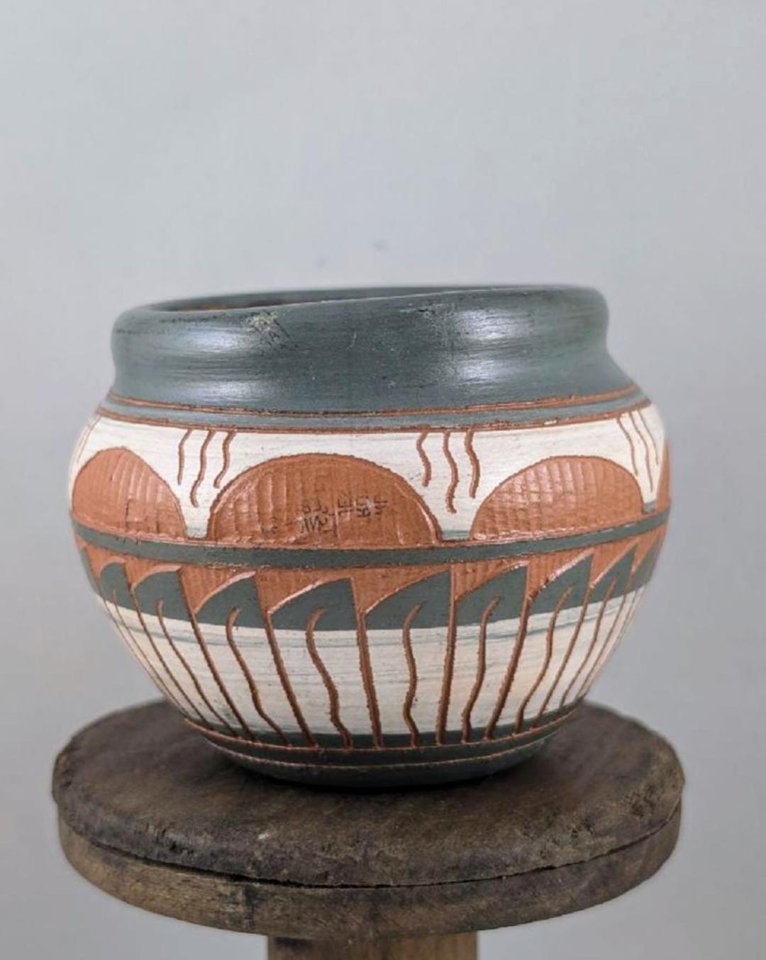 Native American Navajo Clay Pottery Signed Pot - Etsy