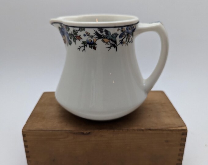 Blue Bird Pitcher Creamer Syracuse China - Etsy