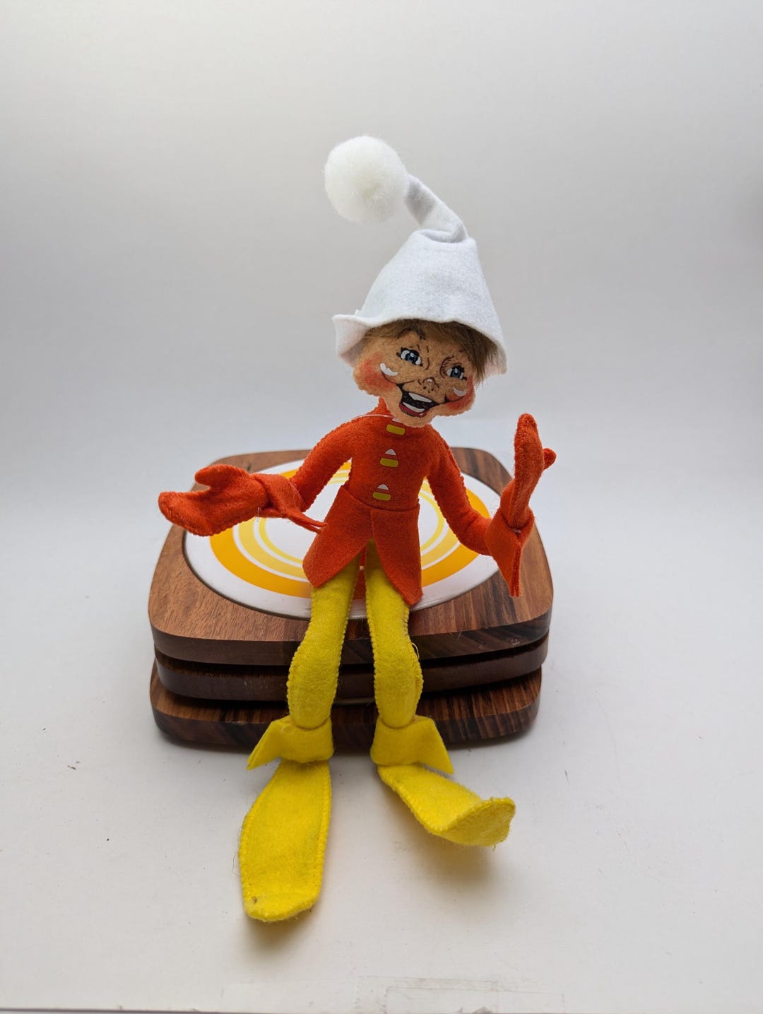 Vintage Pixie Elf Annalee Candy Corn Elf - Etsy