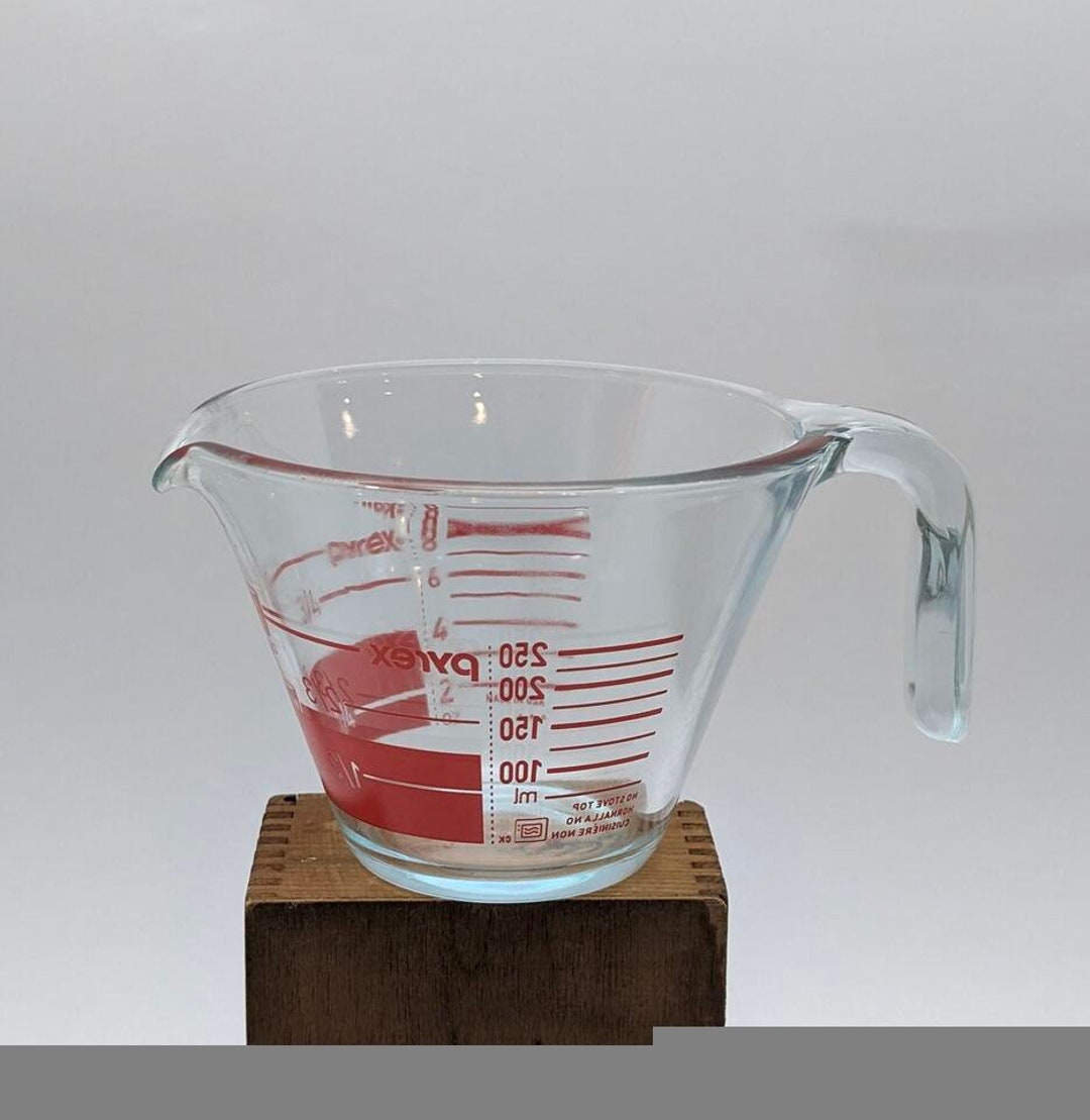 Pyrex Red Retro Graphics Measuring Cup- 1 Cup Size - Etsy