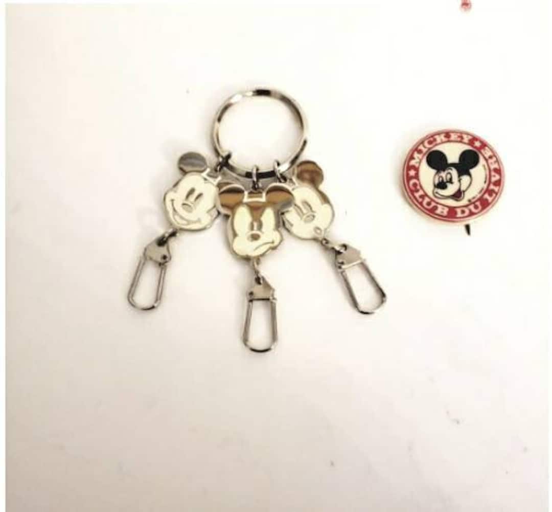 Mickey Mouse Key Chain Disney Mickey Mouse and Pin - Etsy