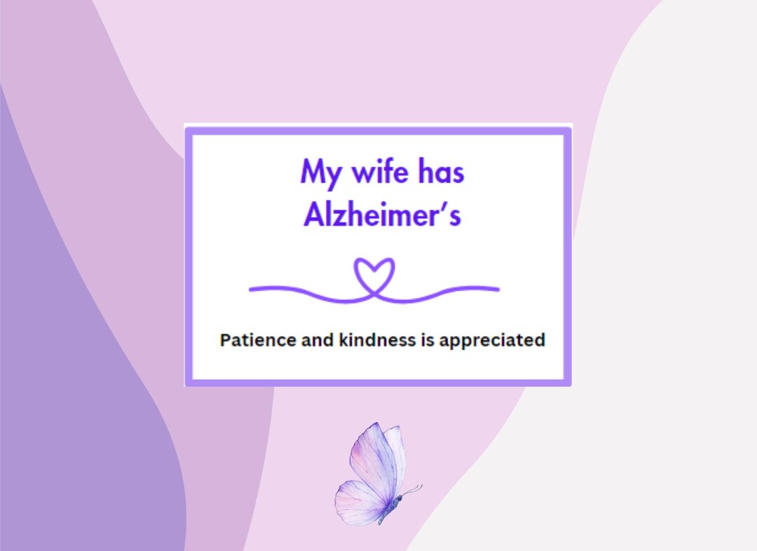 My Mom Has Alzheimer's Companion Card. Great to Give to Wait Staff or ...