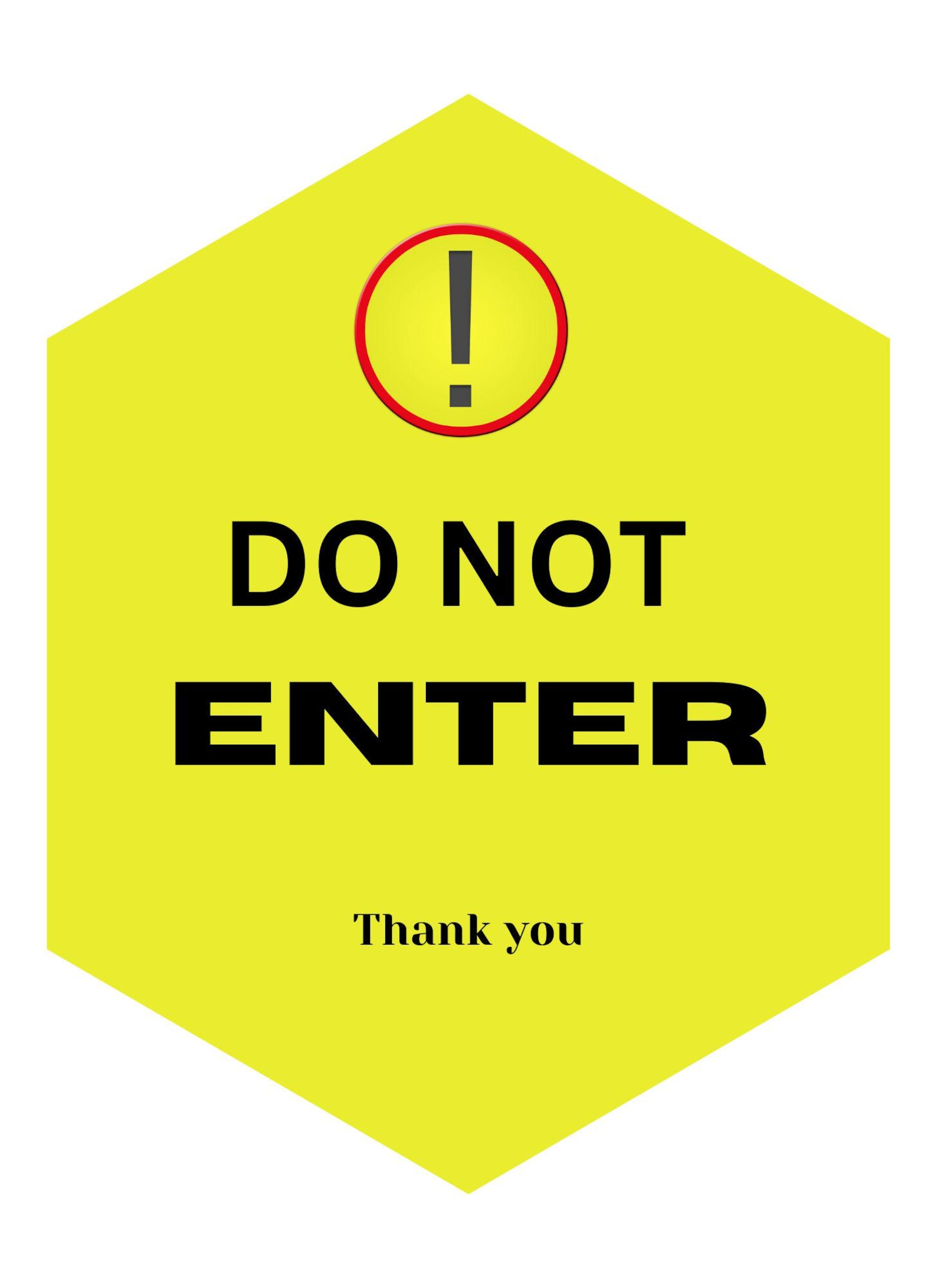 Do Not Enter Door Sign to Keep Those With Alzheimer's and Dementia Safe ...