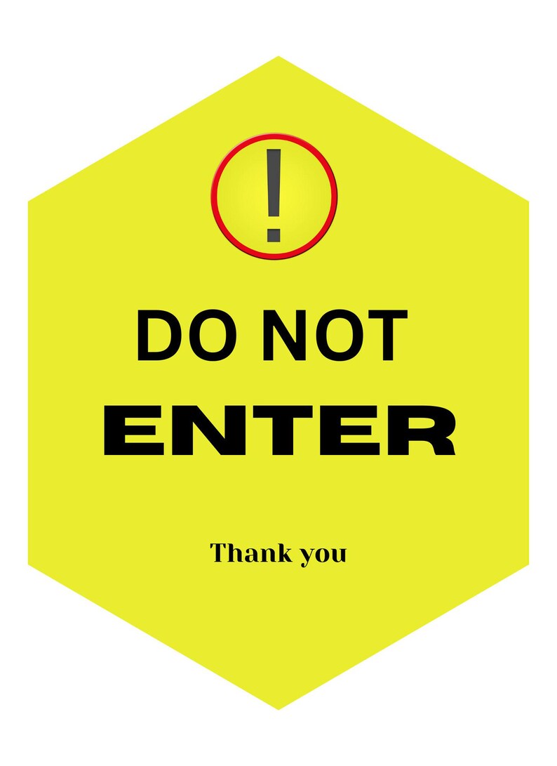 Do Not Enter Door Sign to Keep Those With Alzheimer's and Dementia Safe ...