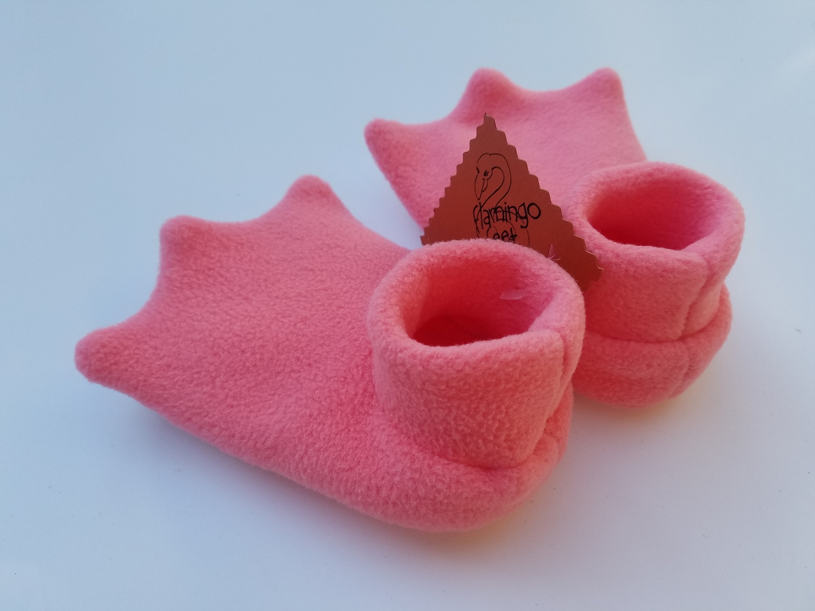 Flamingo Feet Slippers Now in True Flamingo Pink New and - Etsy