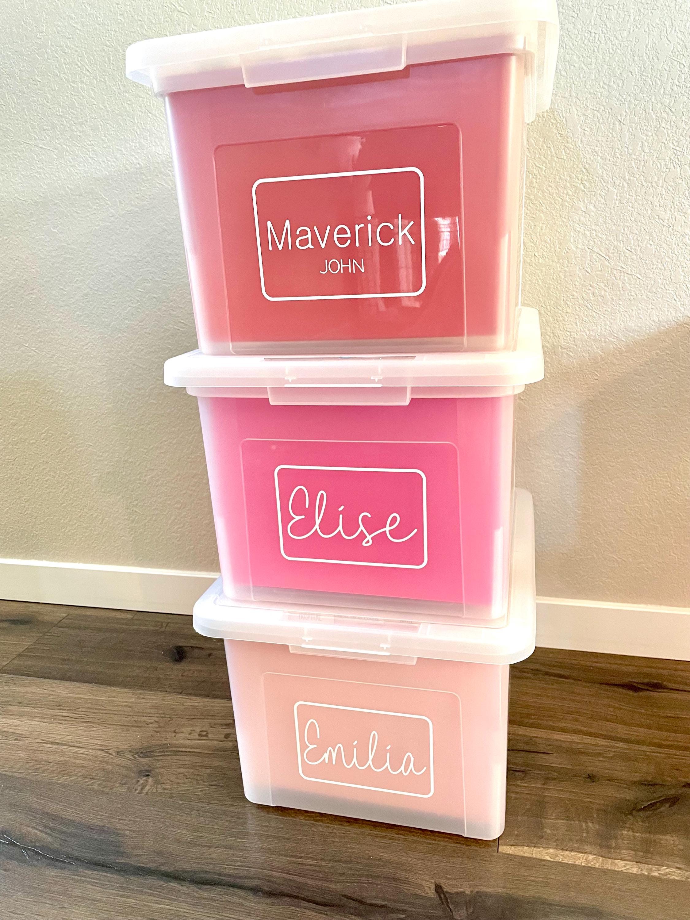 Fully Assembled Kids Memory Box or Milestone Tote, Custom Hanging File ...