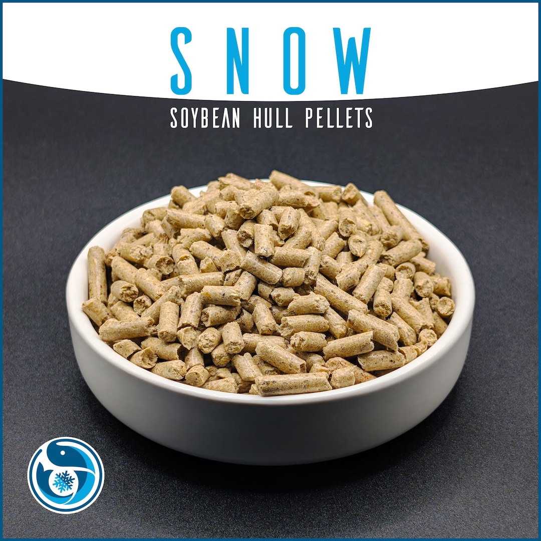 SNOW (soybean Hull Pellets) – All-natural Snowflake Shrimp Food & Treat ...