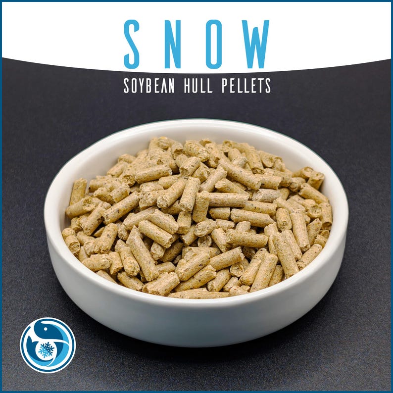Aquarium Shrimp Food (SNOW) – Soybean Hull Snowflake Pellets for ...