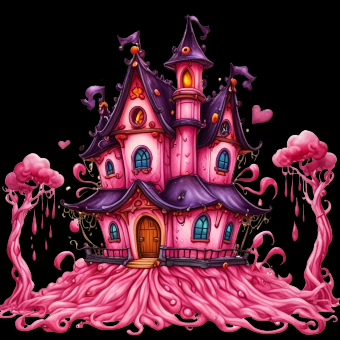 Pink Halloween Clipart, Pastel Pintables, Pink Pumpkin, Pastel ...