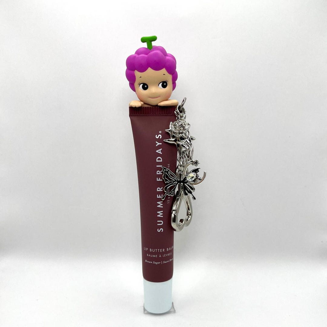 Authentic Sonny Angel Grape Hipper With Summer Friday's Lip Butter Balm ...