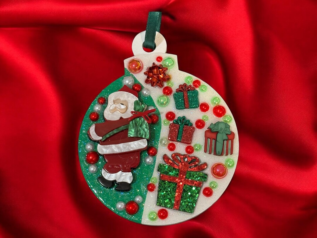 SANTA’S DROP OFF Ornament - Costume and Vintage Jewelry, Gems ...