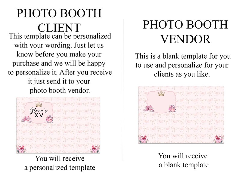 Editable Quinceanera Photo Booth Template 4x6 (PSD File) - Etsy