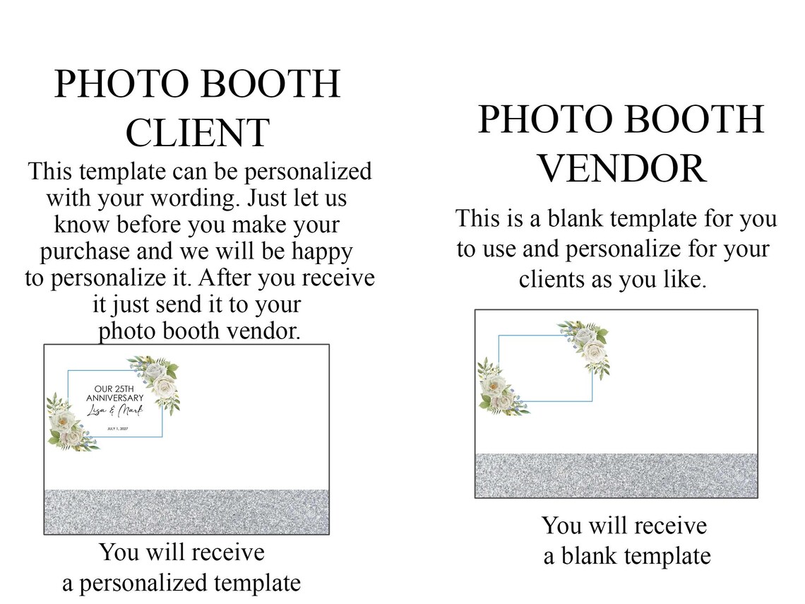 Editable 4x6 Photo Booth Template: Party Events (PSD File) - Etsy