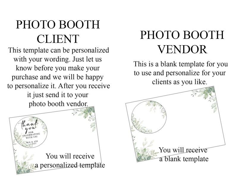 Photo Booth Template 4x6, Wedding Photo Booth Template - Etsy