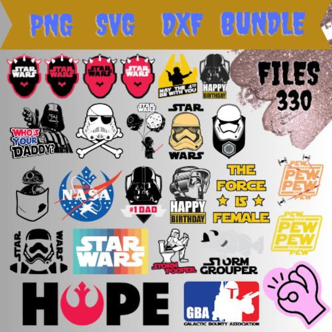 Ultimate Star Wars SVG Pack: Darth Vader, Mandalorian Perfect for ...