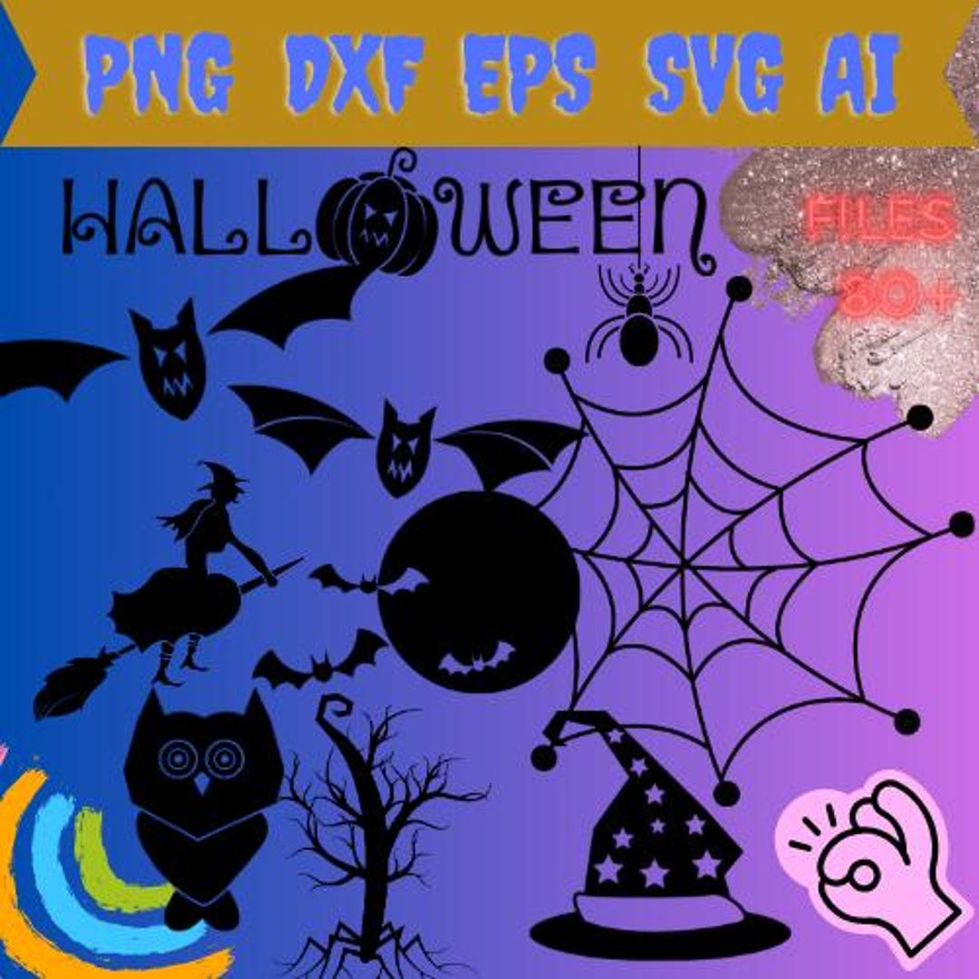 HALLOWEEN SVG, Halloween Clipart, Cut File Cricut, Silhouette - Etsy