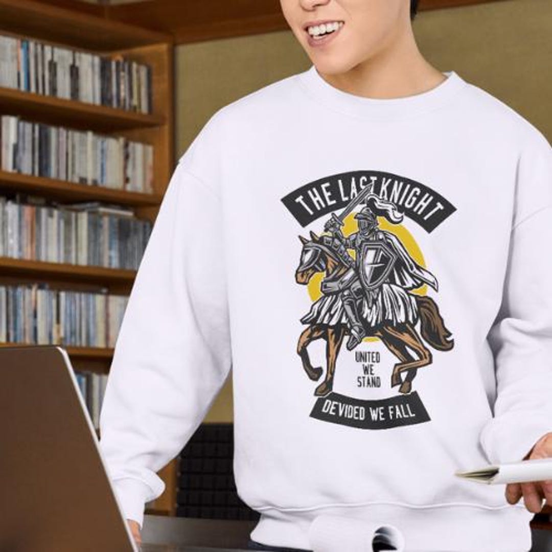 Medievil Templar Knight Svg & PNG Files, Knight With Sword and Shield ...