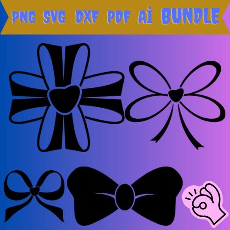 Ribbon Coquette Bow SVG Bundle, Present Svg, Bow Tie SVG, Bow Outline ...