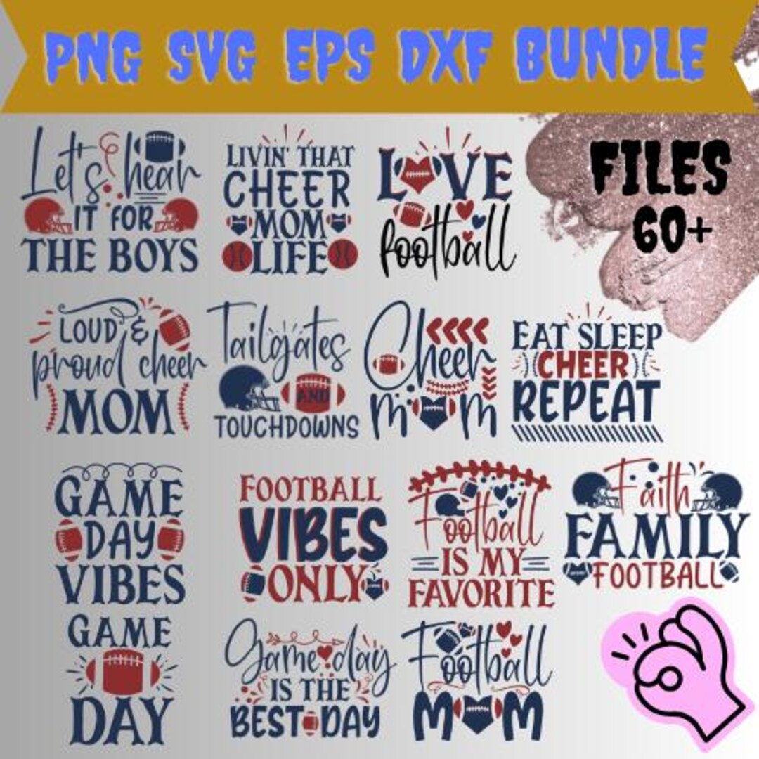Football Svg Bundle, Football Game Day Svg, Funny Footbal Sayings ...