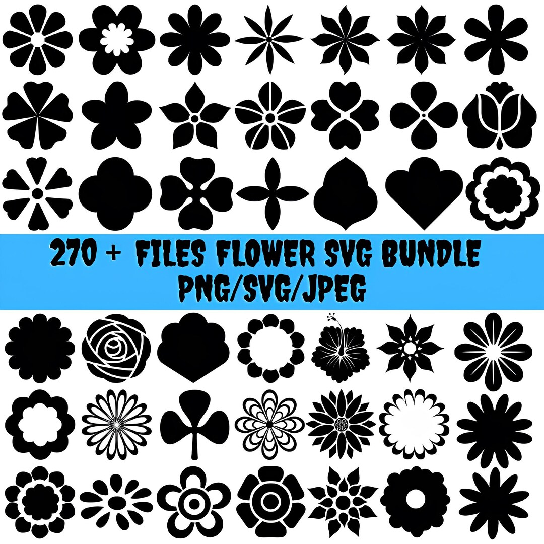 Flower SVG Bundle, Flowers Svg, Spring, Flowers Designs for Shirts ...