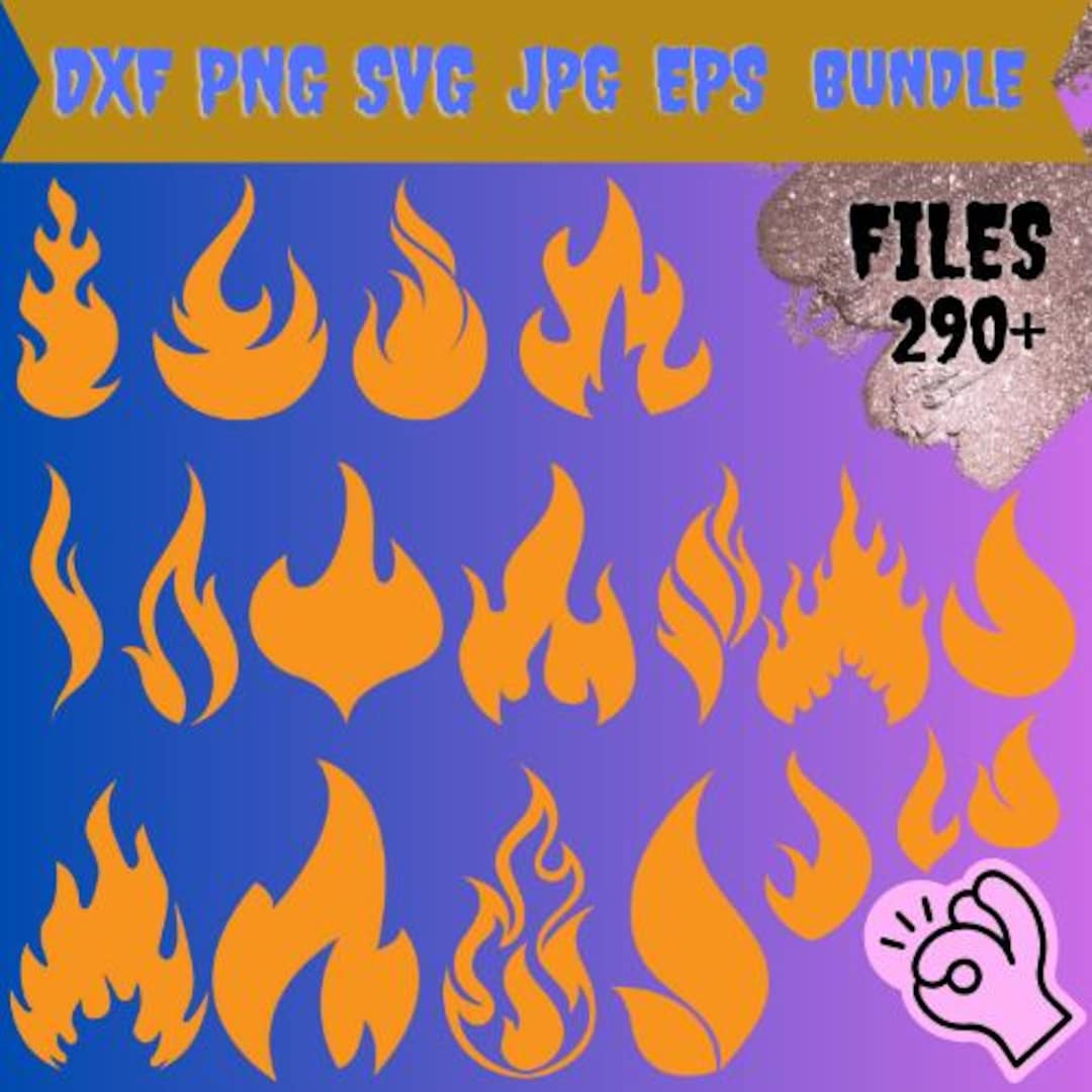 Fire SVG Bundle, Fire Clipart, Fire Svg Files, Fire Flames Svg, Flames ...