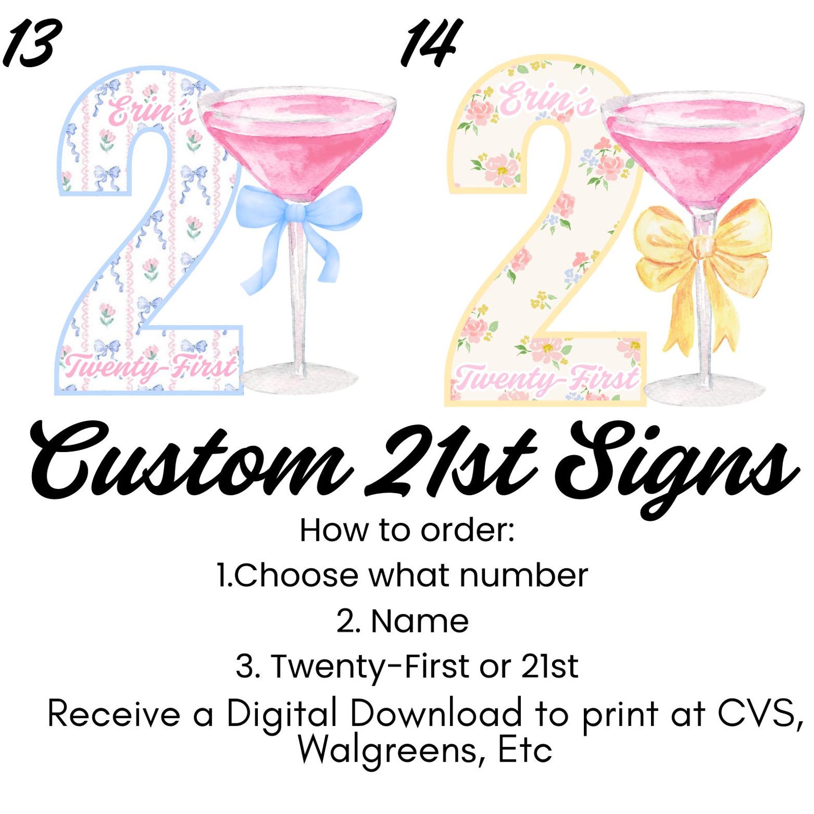21ST BIRTHDAY SIGNS - Etsy