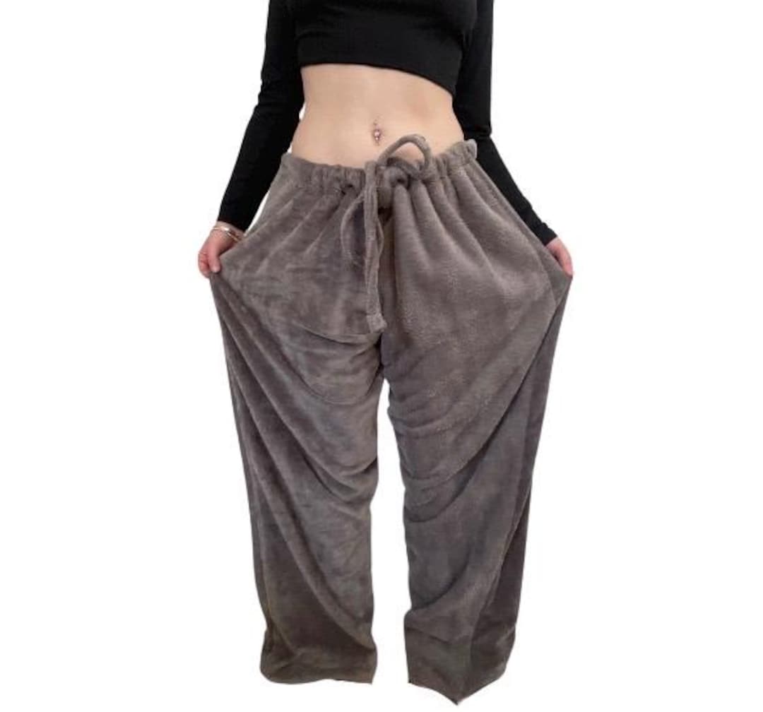 Blanket Pants, Suoer Cozy Soft Fluffy Sweatpants, Unisex One Size ...